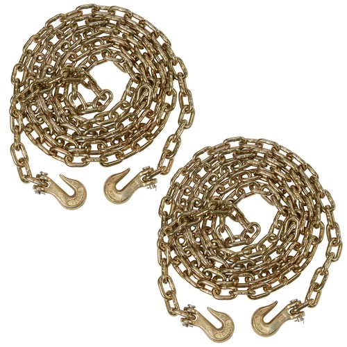 Tie-Down Transport Tow Chain, 5/16'' x 20 FT Grade 70 Chain w/Clevis ...
