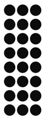 1" Black Round Label Dots Stickers Color Coding Inventory 1 Inch Dot | eBay