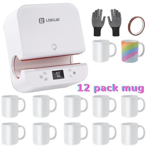 LOKLiK Auto Mug Heat Press Machine Tumbler Sublimation Printing With ...