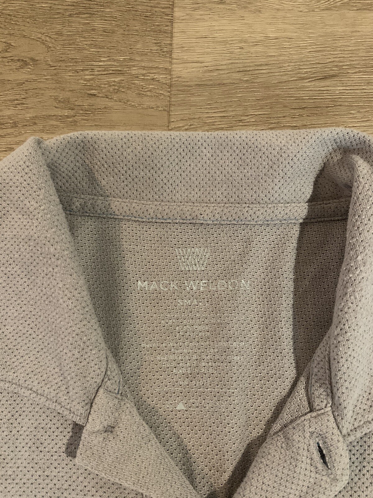 Mack Weldon Polo Shirt Mens Small Gray Short Sleeve Collared Logo | eBay