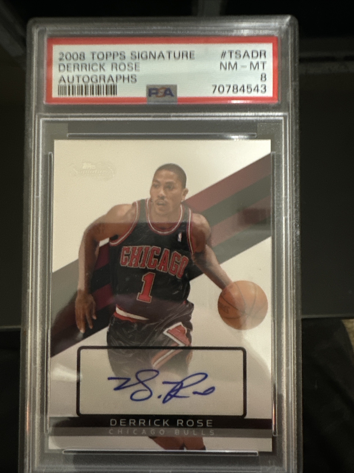 2008-09 Topps Signature - Autographs #TSA-DR Derrick Rose /649 (AU, RC ...