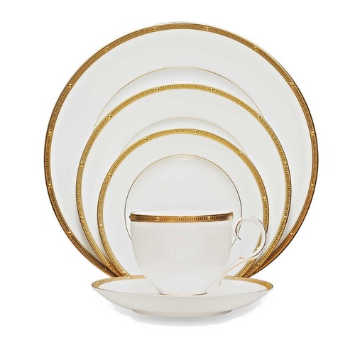 NORITAKE ROCHELLE GOLD FINE PORCELAIN CHINA 6-PIECE, 1 PLACE SETTING ...