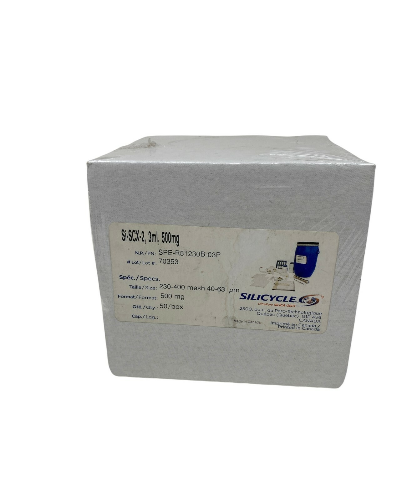 SILICYCLE SPE-R51230B-03P Ultra Pure Silica Gel Si-SCX-2, 3mL 500MG | eBay