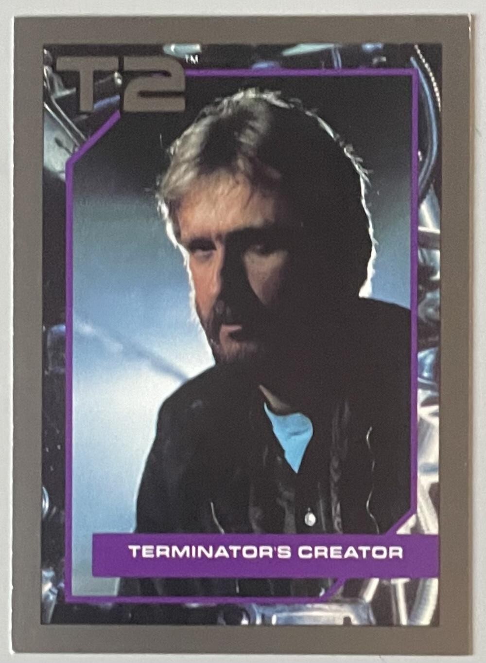 JAMES CAMERON, THE TERMINATOR, RARE ! 1991 IMPEL T2 COLLECTOR'S CARD ...