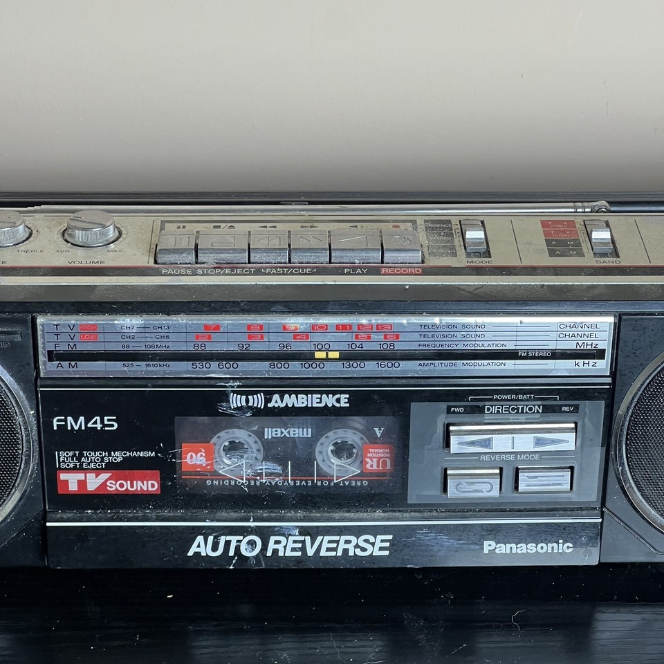 Vintage Panasonic Ambience Radio Boombox RX-FM45 Japan *cassette Not ...