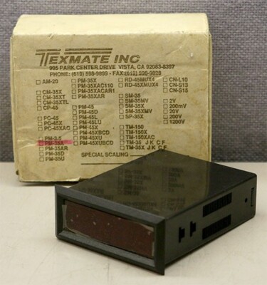 Texmate Inc. PM-35A Function Dedicated Panel Meter New | eBay
