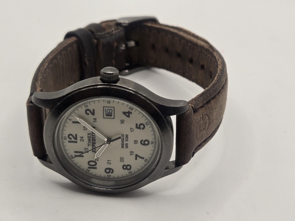 Timex T49870 Men's Expedition Metal Field Brown Leather Strap Watch 961613257840| eBay