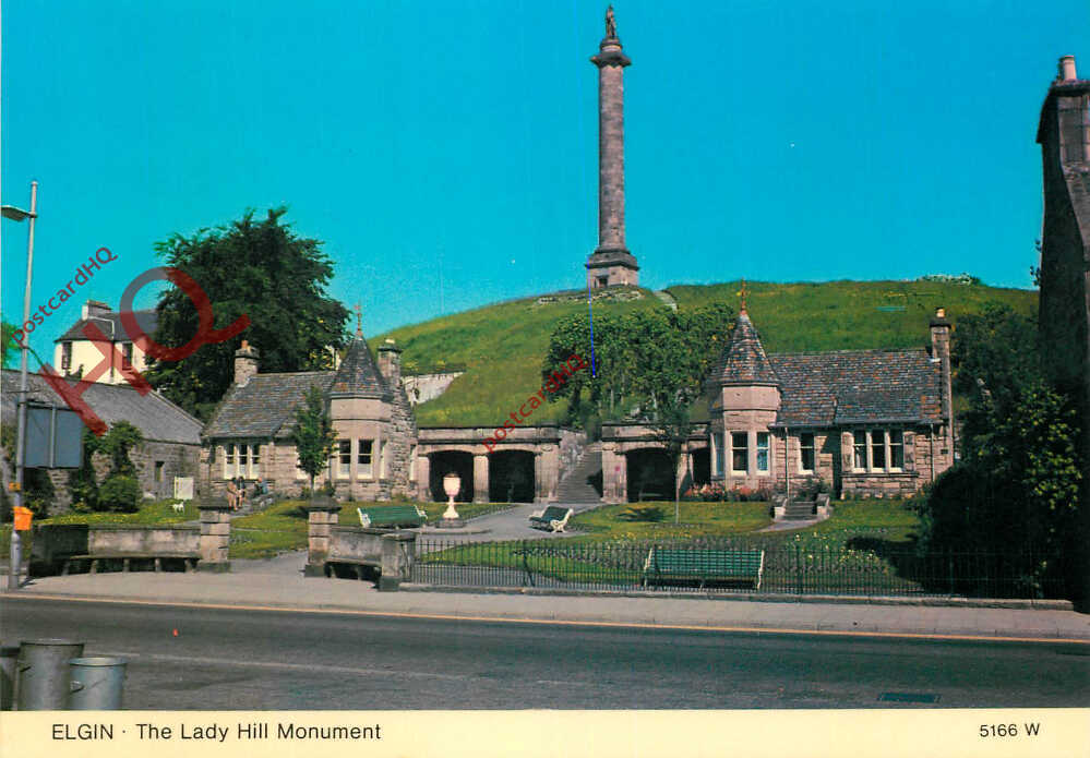 Picture Postcard: Elgin, the Lady Hill Monument [Hail Caledonia] | eBay