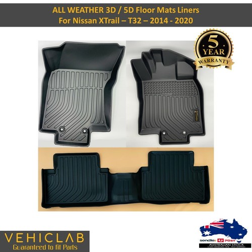 3D /5D TPE All Weather Floor Mats Liner for Nissan Xtrail X-Trail T32 ...
