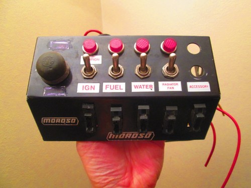 Moroso Switch Panel 7 inch Ratrod Derby Drag Race Car Offroad | eBay