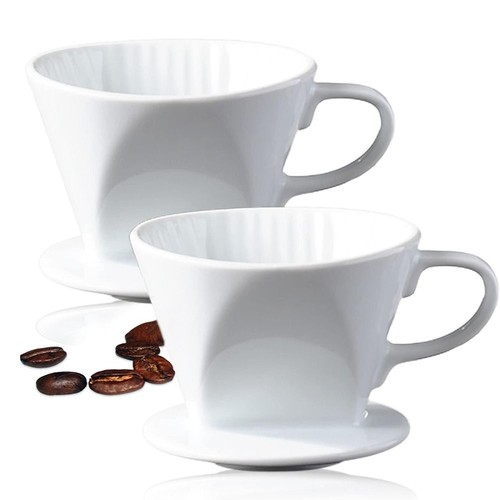 Over Coffee Maker Single Cup Ceramic Coffee Dripper Reusable Filter ...