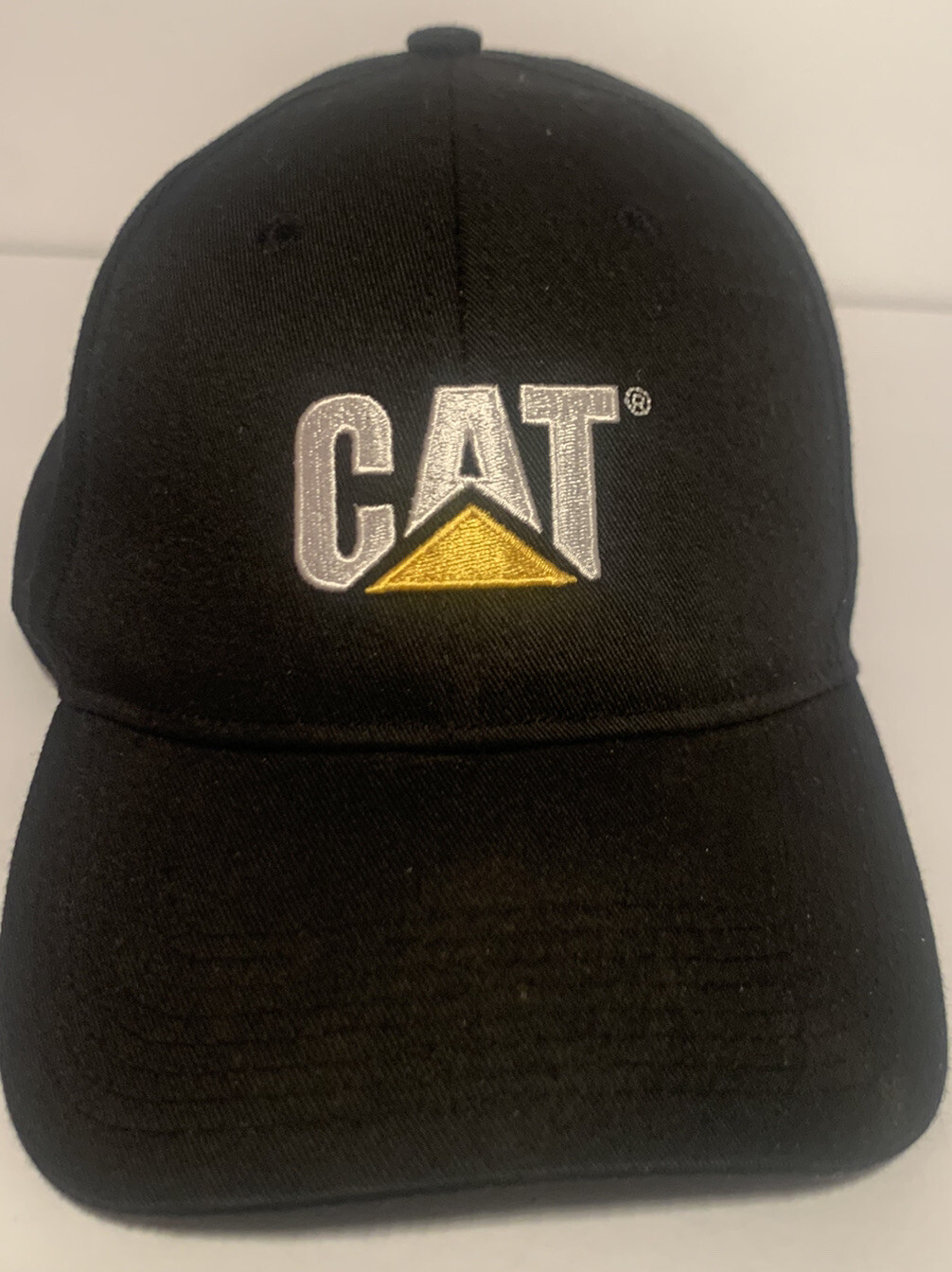 Caterpillar Ball Cap Hat black Cat logo fabric strap … - Gem