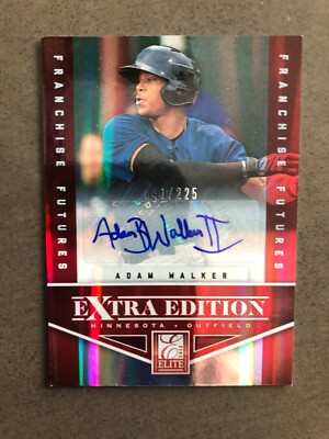Minnesota Twins ADAM WALKER autographed 2012 Elite - Certified | eBay
