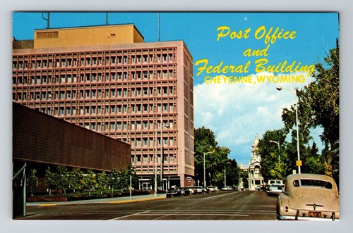 Cheyenne WY-Wyoming, Post Office And Federal Building, Vintage Postcard ...