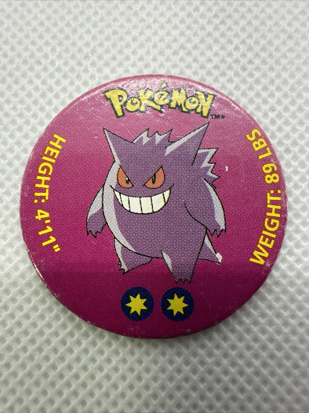 Vintage Original CGTSJ Tomy China Pokémon Gengar Translucent Figure ...