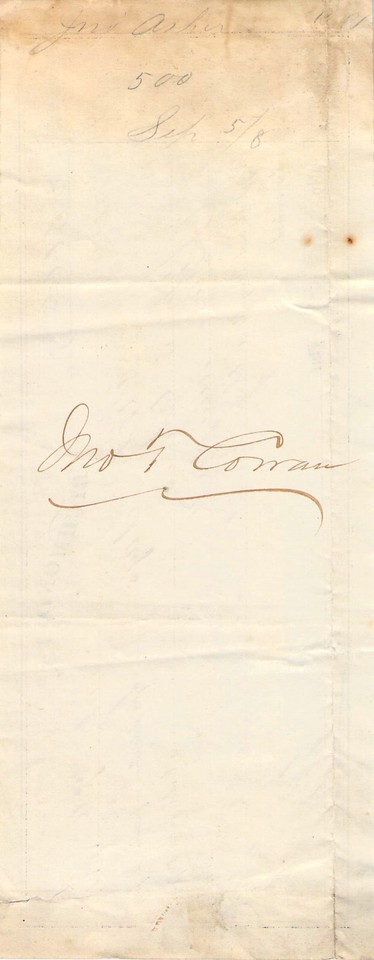 1871 RICHMOND VIRGINIA JOHN T COWAN SIGNED CHECK DRAFT RECEIPT | eBay