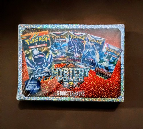 Pokemon Mystery Power Box 5 Booster Packs Chase Pack? Rare Red ...