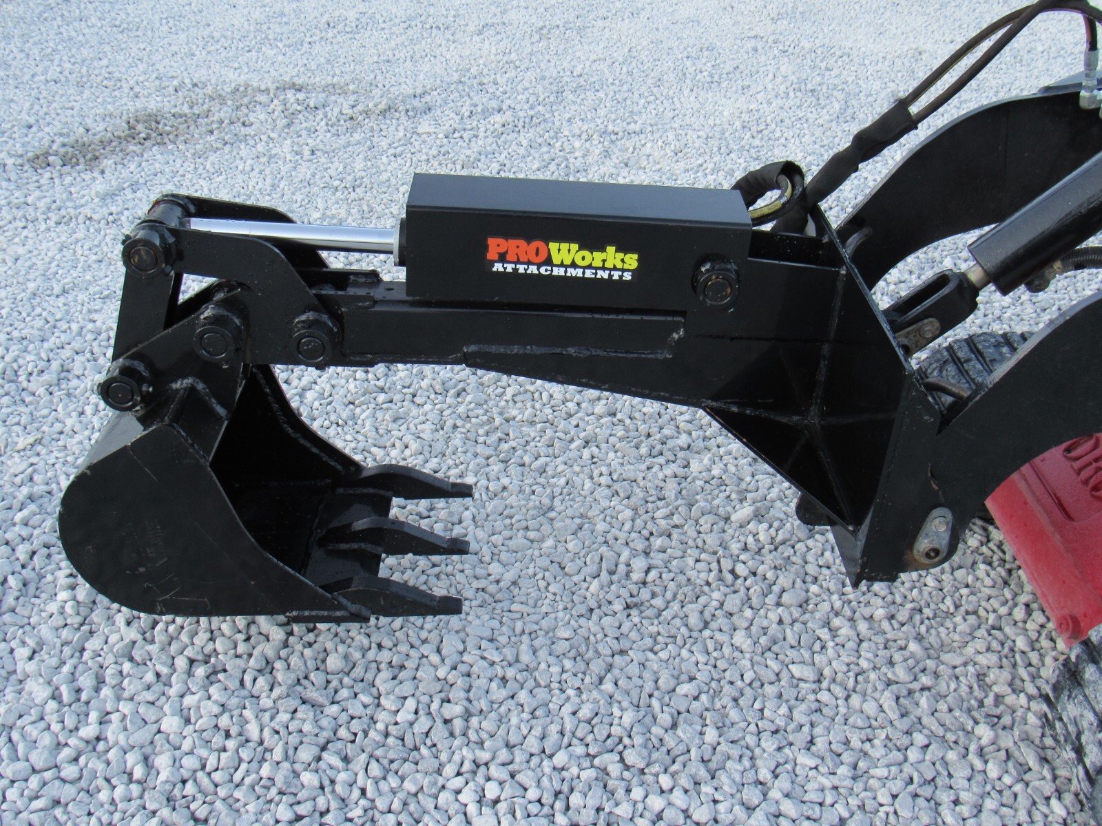 Hydraulic Backhoe Attachment with 12" Bucket Fits Toro Dingo Mini Skid ...