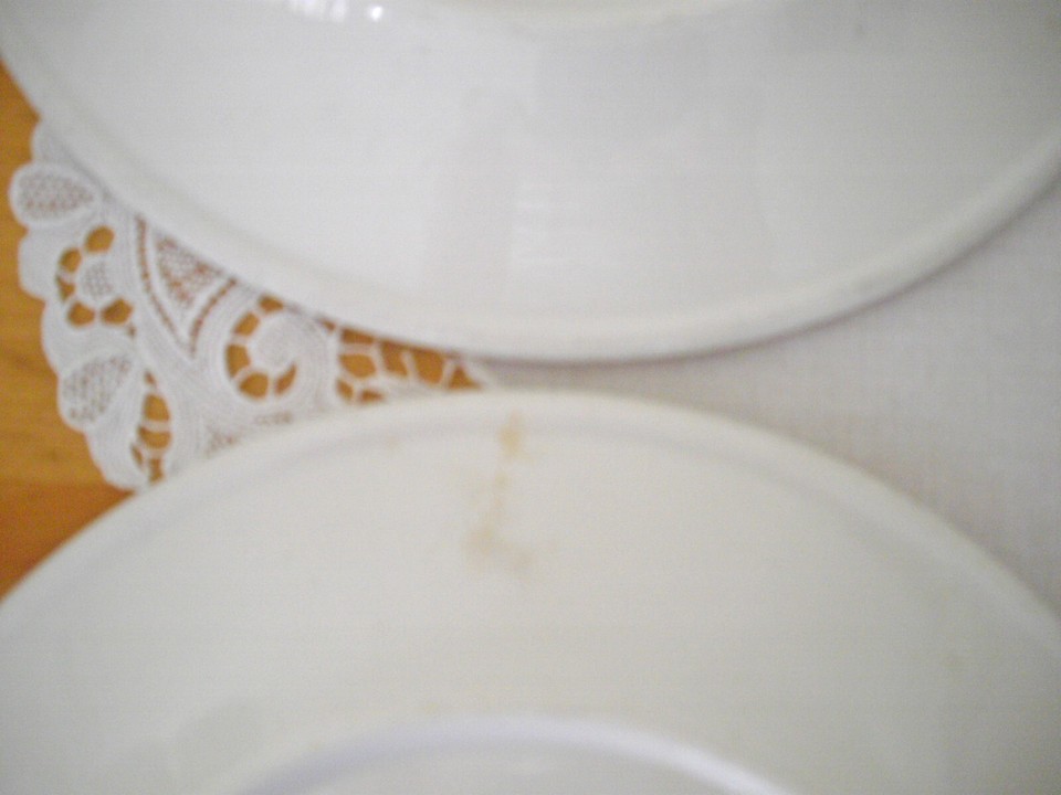 Vintage Syracuse China RESTAURANT 9" Plates Orange CFS Logo ~ Set of 4 ...