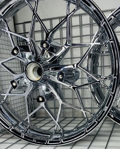 HARLEY PRODIGY FRONT TOURING CHROME WHEELS 2020-23 ROAD GLIDE OEM MAG ...