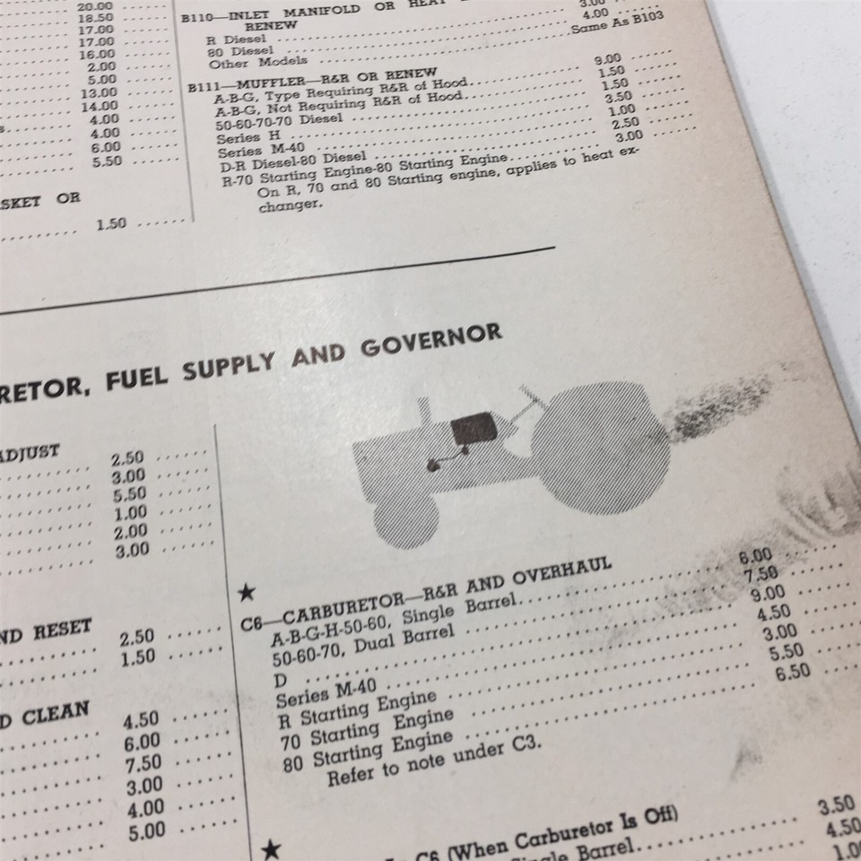 Genuine I&T John Deere Flat Rate Manual 1959 JD-9 A B D G H M MT R 40 ...
