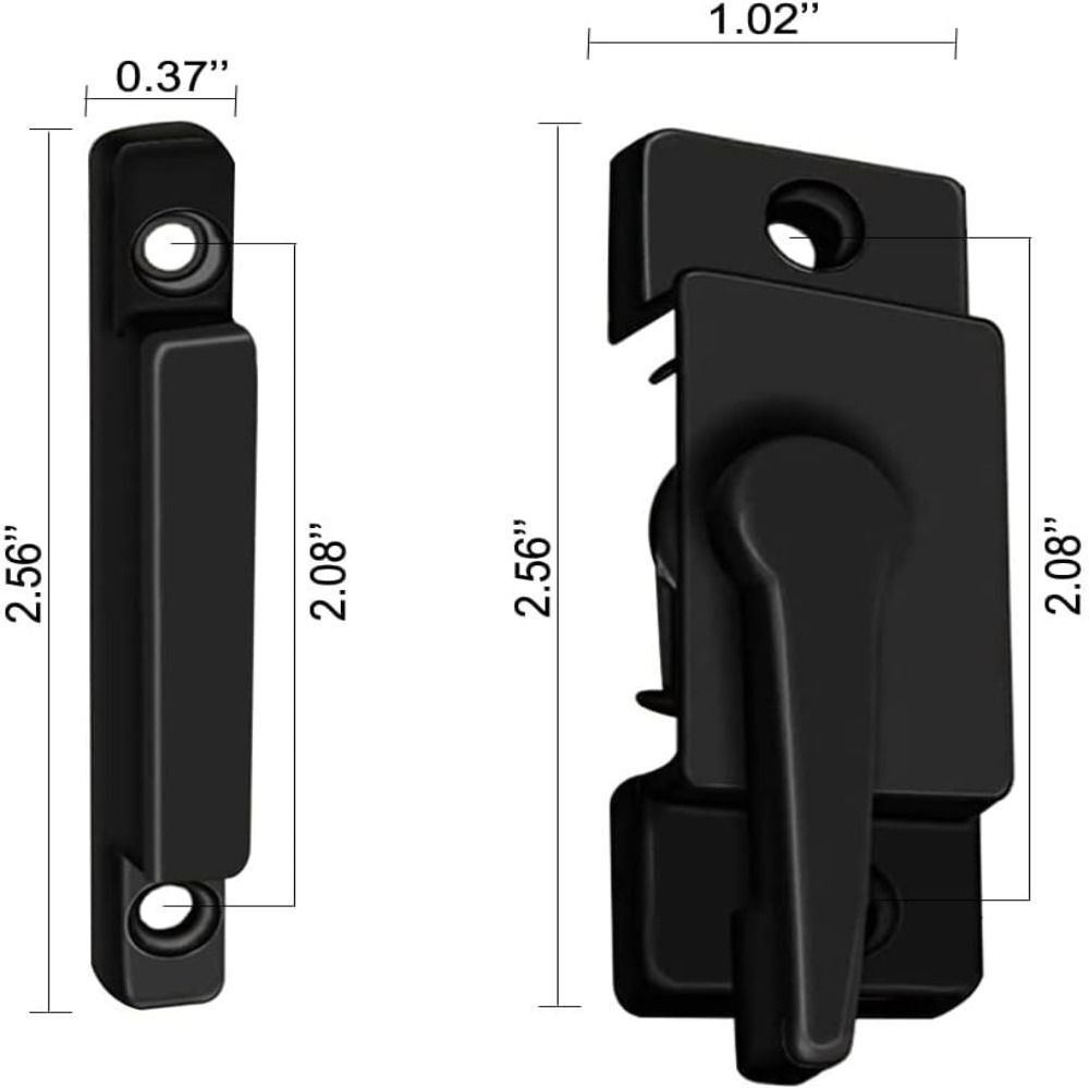 4 Pack Vertical Sash Locks Latches Single or Double Spacing Vinyl ...