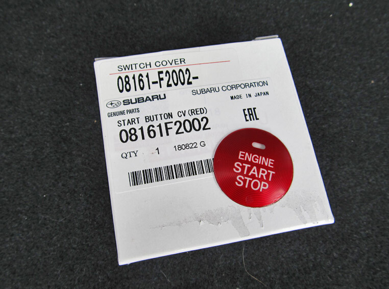 SUBARU GENUINE RED PUSH START BUTTON COVER FORESTER LEGACY WRX STI ...