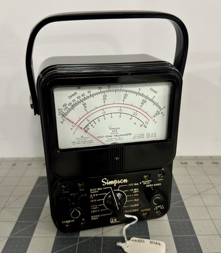 VINTAGE SIMPSON 260 MULTIMETER. Excellent Condition! Estate Sale Find ...