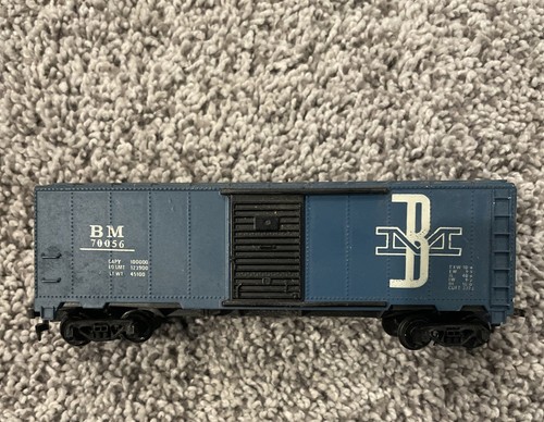 Tyco HO: BM #70056 S/D BOXCAR, BLUE, USA VINTAGE | eBay