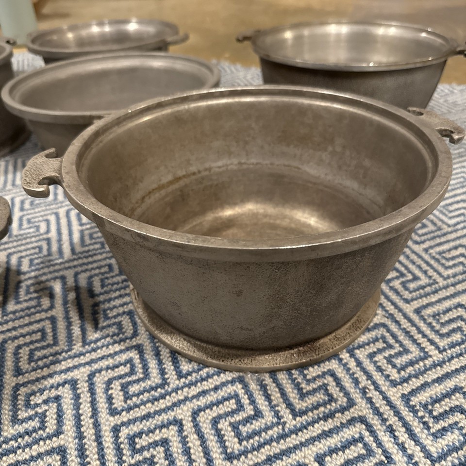 Lot Of 8 Vintage Guardian Service Ware Cast Aluminum Cookware Pots ...