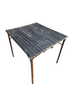 WW1 WW2 Military Folding Wood Table Desk Vintage Army Quartermaster ...