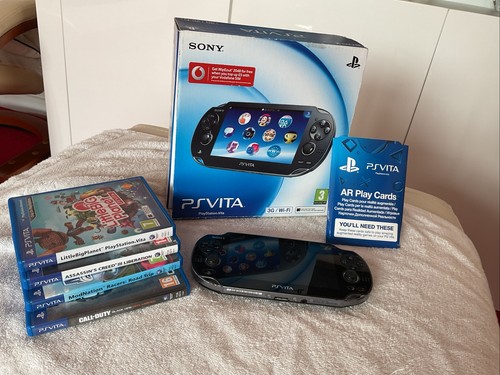 Sony PS Vita 3G Console Boxed & 4 Top Games Bundle VGC With AR Cards ...