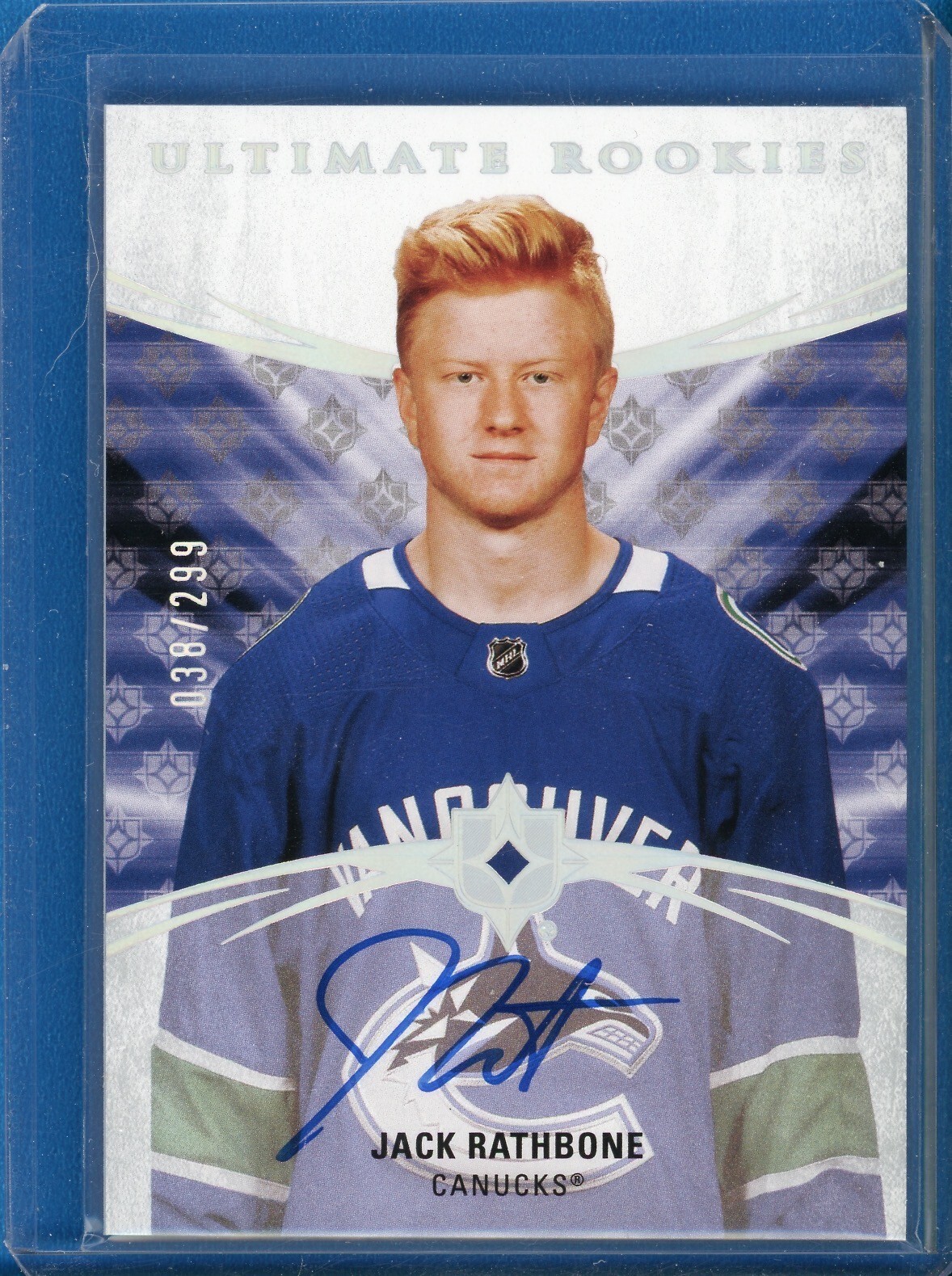 2020/21 UD ULTIMATE COLLECTION Jack Rathbone AUTO AUTOGRAPH ROOKIE /299 ...
