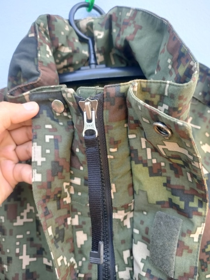 South Korea Army ROK Granite B Digital Camo Waterproof Raincoat Jacket ...
