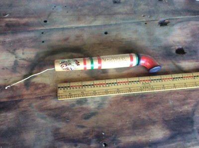 Vintage Souvenir Wood Pop up Cork Gun Toy ? Native American , Montreal ...