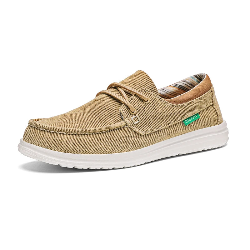 Summer Men's Canvas Shoes Breathable Casual Shoes Loafers Slip on ...