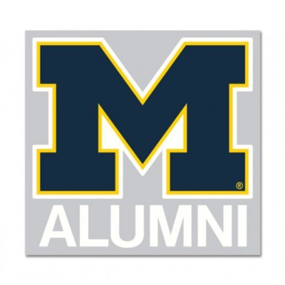 MICHIGAN WOLVERINES 4"X6" ALUMNI WINDOW DECAL NCAA OFFICIALLY LICENSED ...