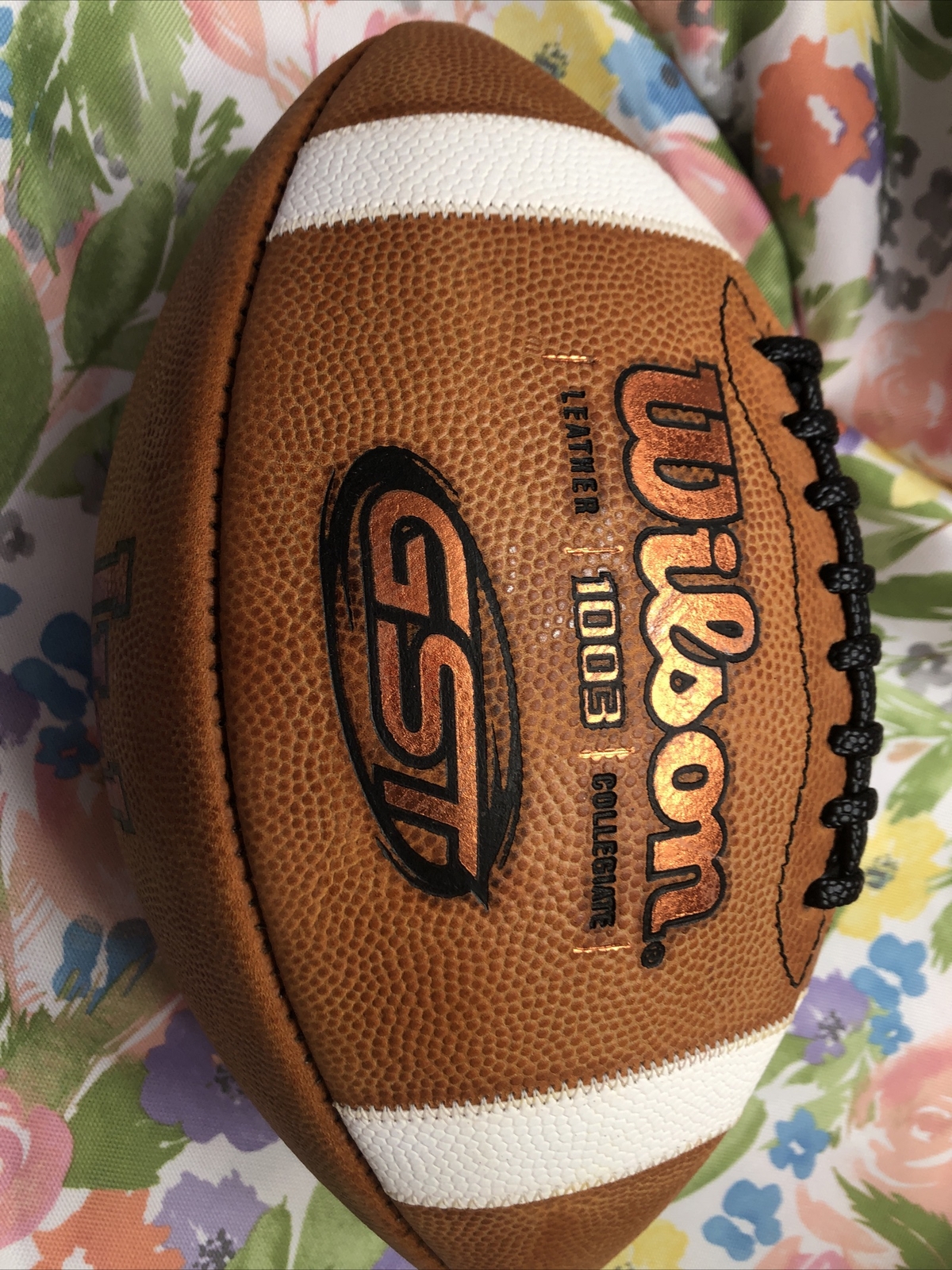 Wilson GST Football NCAA Leather Football 26388126798 | eBay
