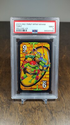 2023 UNO TMNT Teenage Mutant Ninja Turtles Mutant Mayhem Yellow #9 PSA ...