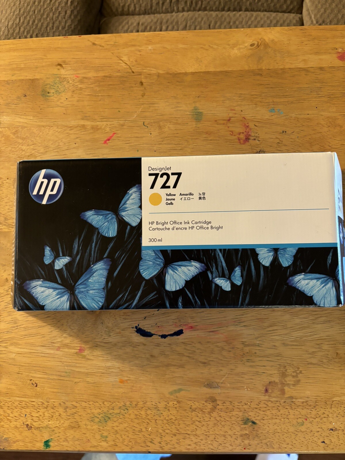 GENUINE HP #727 YELLOW 300ml INK CARTRIDGE F9J78A DESIGNJET T930-T2530 ...