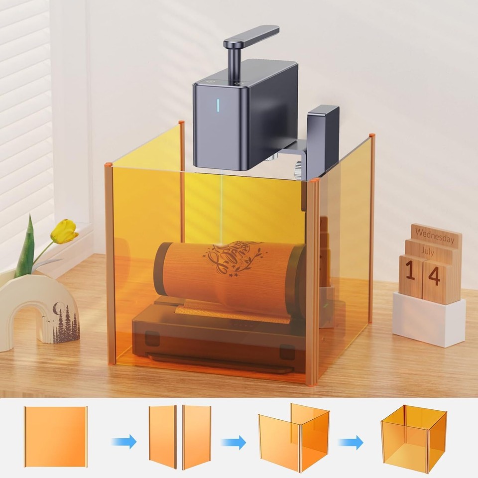 For LaserPecker LP1/LP2 Folding Laser Engraver Shield Magnetic ...