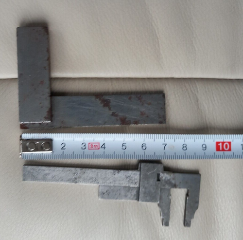 TINY TOOLMAKERS' PRECISION 7CM SQUARE AND MICROMETER (internal ...