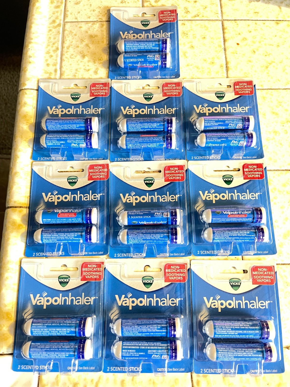 Vicks VapoInhaler, On-The-Go Portable Nasal Inhaler -New Sealed (2pk ...