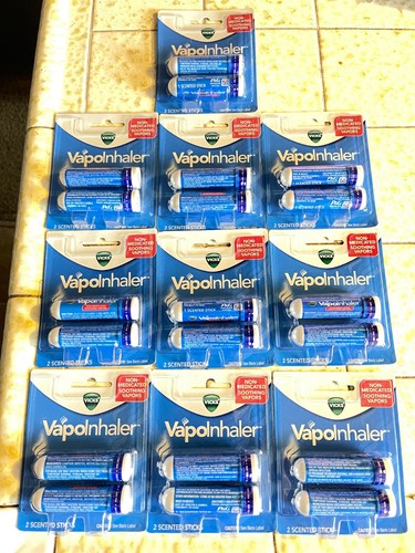 Vicks VapoInhaler, On-The-Go Portable Nasal Inhaler -New Sealed (2pk ...