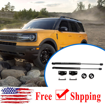 2PCS Car Front Hood Lift Gas Supports Struts Shocks For Ford Bronco ...
