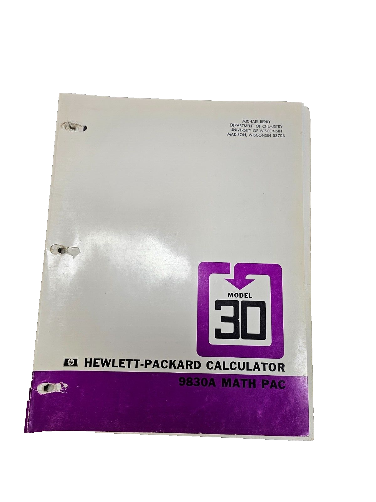 Vintage Rare Hewlett Packard Calculator 9830A MATH PAC | eBay