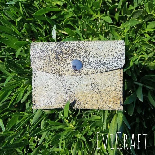 Wallet, yellow genuine Leather business credit Card Wallet, green coin ...