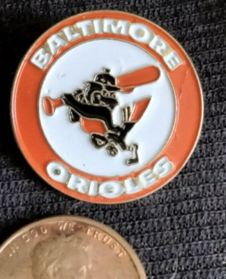 MLB Baltimore Orioles 1970-1991 Old Logo Rare Black Oriole Lapel Pin by ...