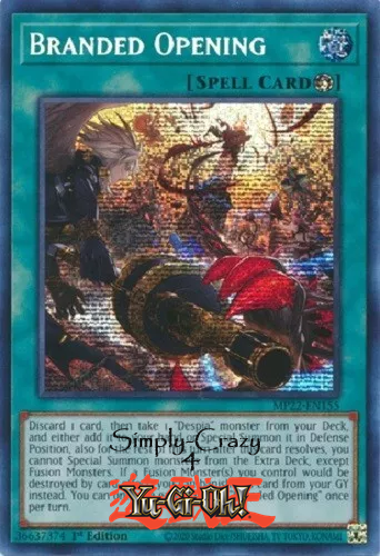 Yu-Gi-Oh! - *** BRANDED OPENING *** - MP22-EN155 PRISMATIC SECRET RARE ...