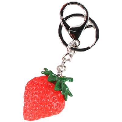 Simulated Strawberry Pendant Cute Keychain Charm Simulation Keyring | eBay